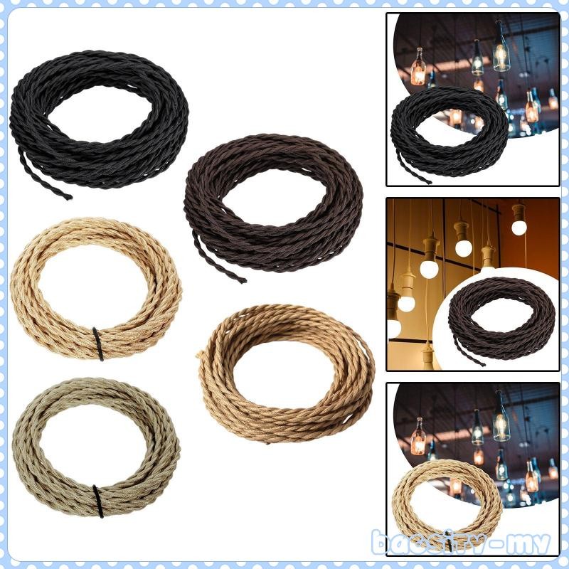 [BaosityMY] Pendant Light Cord,Lamp Cable,Vintage,DIY,5M Rope Lighting ...
