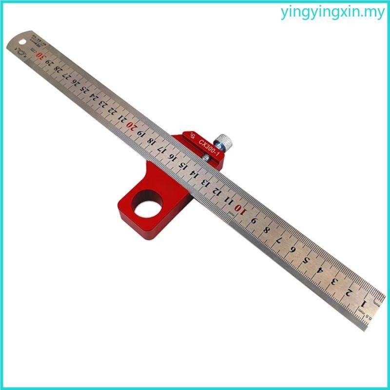 YIN Angle Scribe Caliber Ruler Carpenter Locator Ruler Block Gauge ...