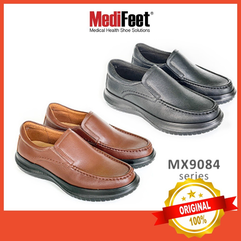 MEDIFEET MX9084 Health Shoes (Kasut Kesihatan) Men Shoes 3 point ...