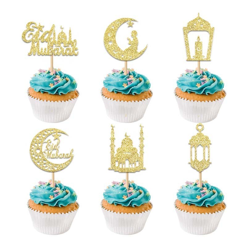 [ready stock] Selamat hari raya eid mubarak Ramadan cupcake cake topper ...