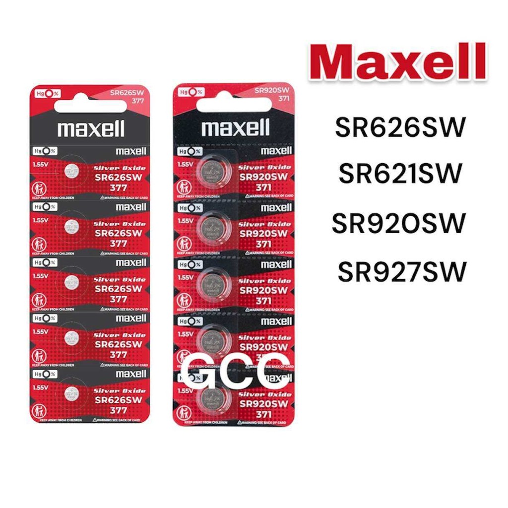 Genuine Maxell Oxide Battery SR626SW SR621SW SR916 SW SR920 SW SR927 SW ...