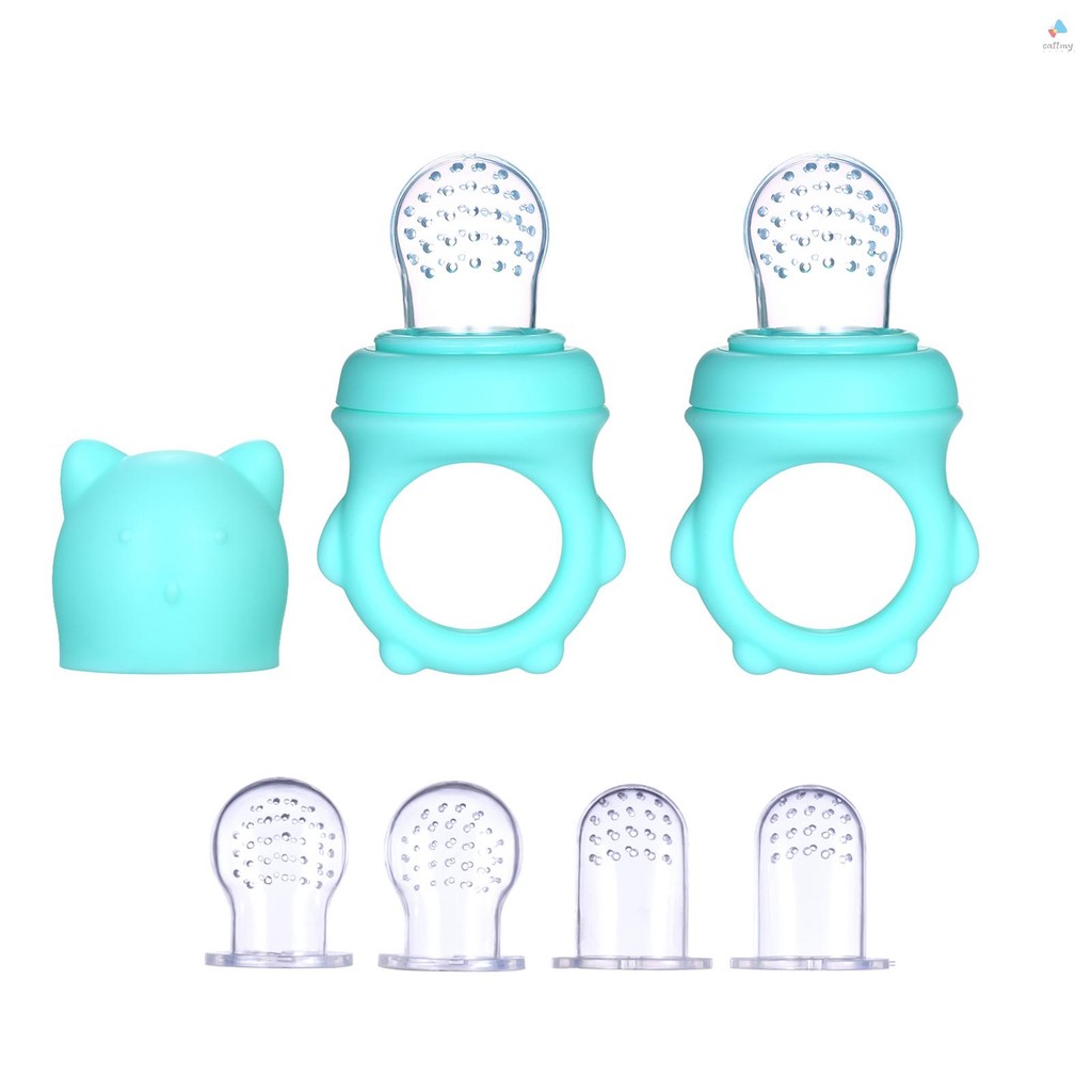 Baby Food Feeder Fruit Feeder Pacifiers for Teething Relief with S/M/L ...