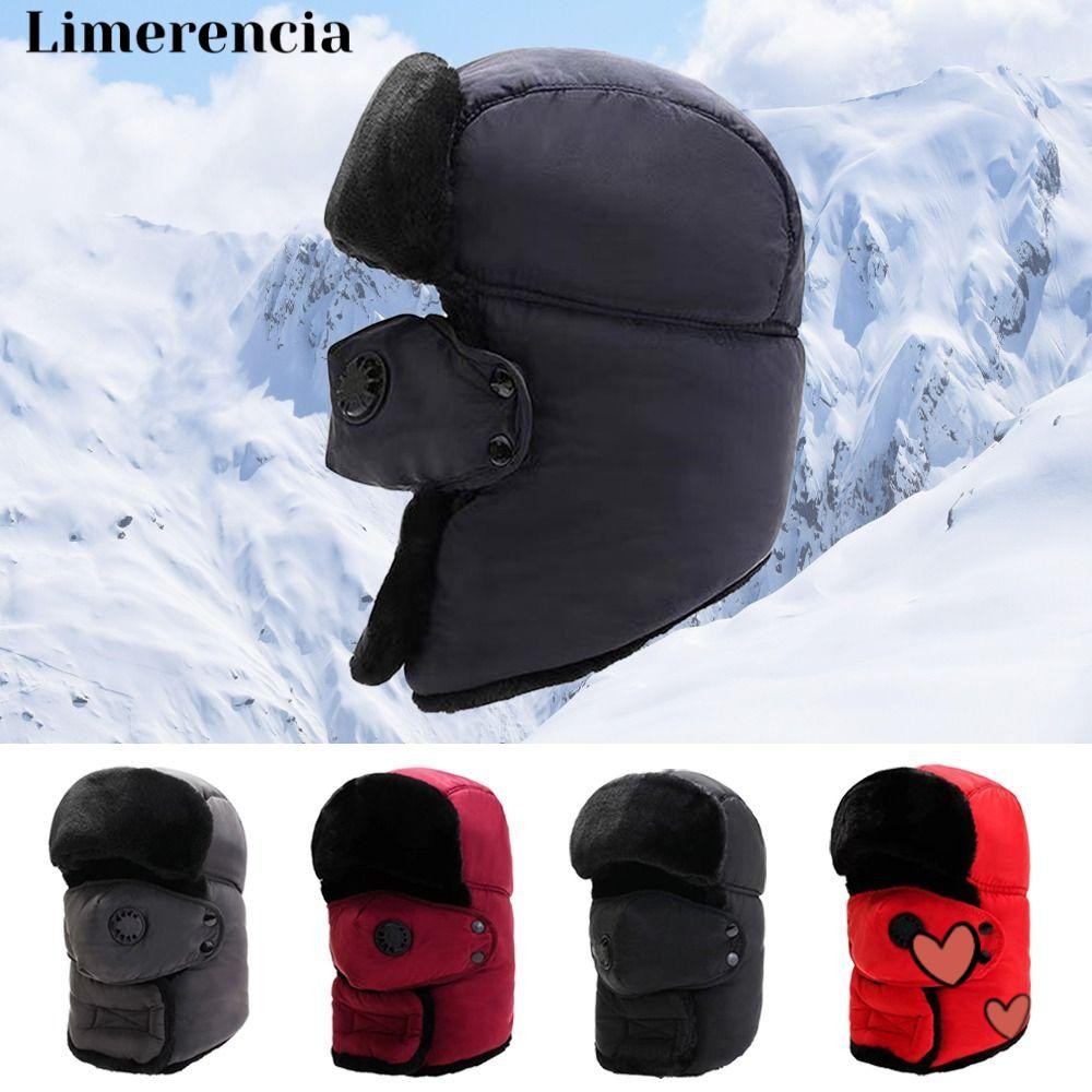 LIMERENCIA Bomber Hat, Plush Thick Beanie Russian Caps, Outdoors ...