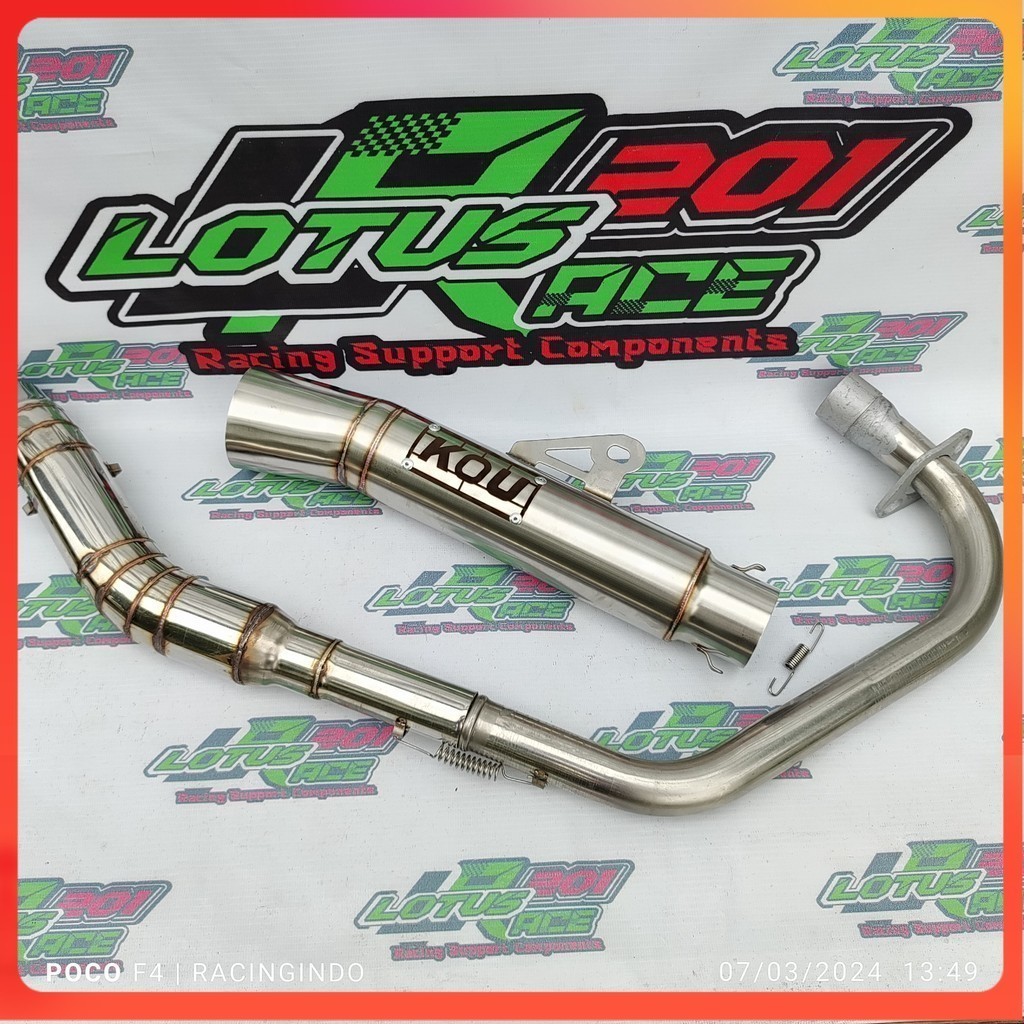 Exhaust 1set Kou mahachai 51mm Open Spec Big elbow For Raider150carb fi ...