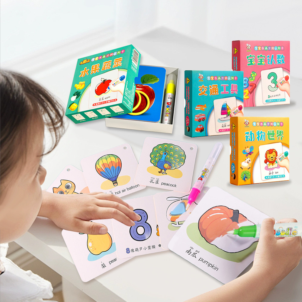 MD Doodle Flash Card Reusable Water Drawing Doodles Cards Fruits ...
