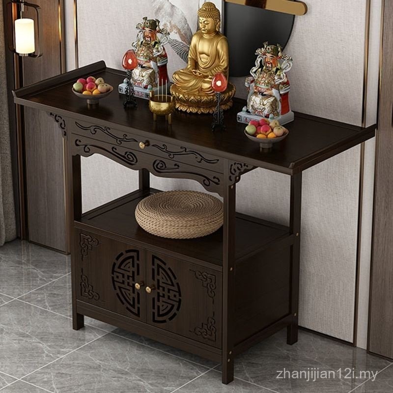 Worship Table Buddha Table New Chinese Style Standing Cabinet God Desk ...