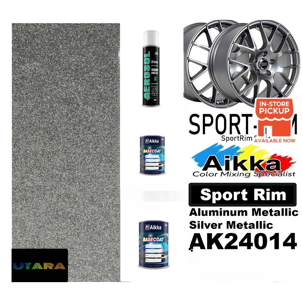[ Aluminum Silver Metallic AK24014 ] Sport Rim Aikka CW DIY Aerosol ...