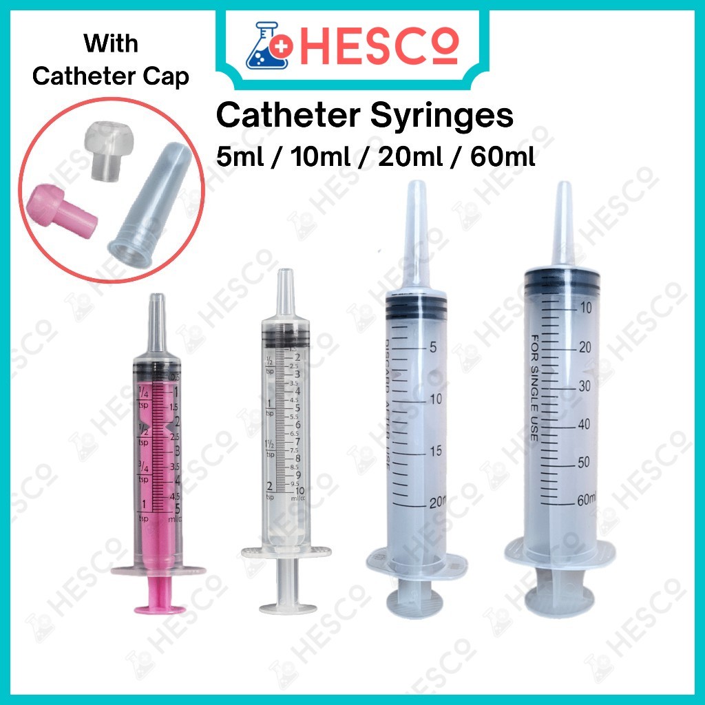 Catheter Syringe Picagari Kateter 1pc — 5ml 10ml 20ml 60ml, Feeding ...
