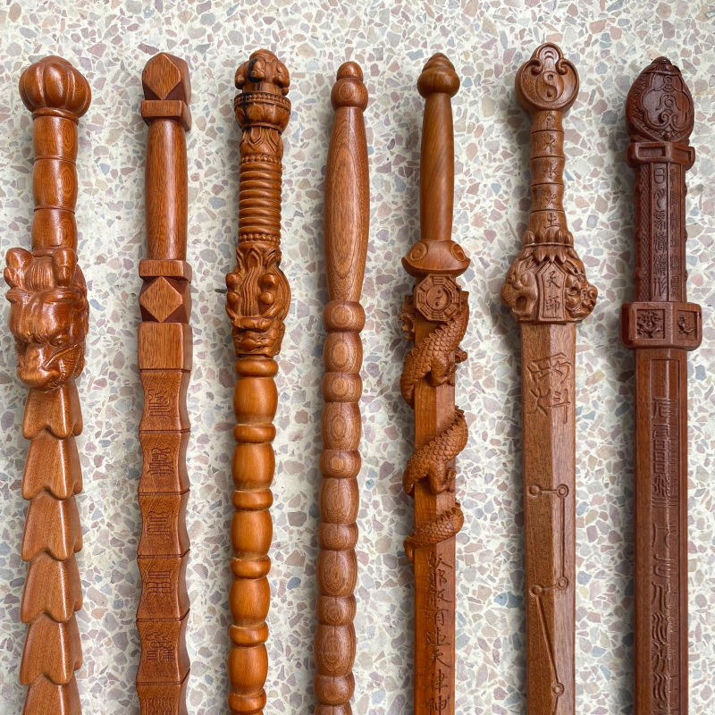 Peach Whip Dragon Tiger Seven-Sectional Kendo Household Supplies Taoist ...