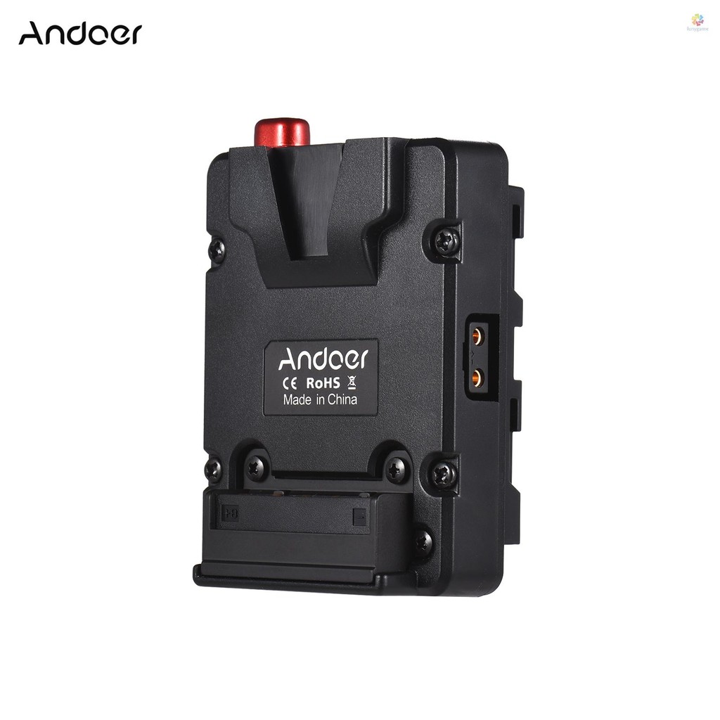 Andoer Mini Nano V-lock Mount Battery Power Supply Adapter Plate to NP ...