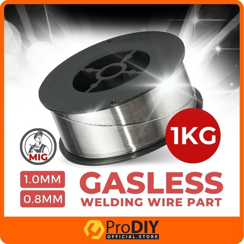 PRODIY MASW E500T-GS ( 1.0mm / 0.8mm ) Gasless MIG Wire 1KG Flux Cored Gasless MIG Welding Wire ...