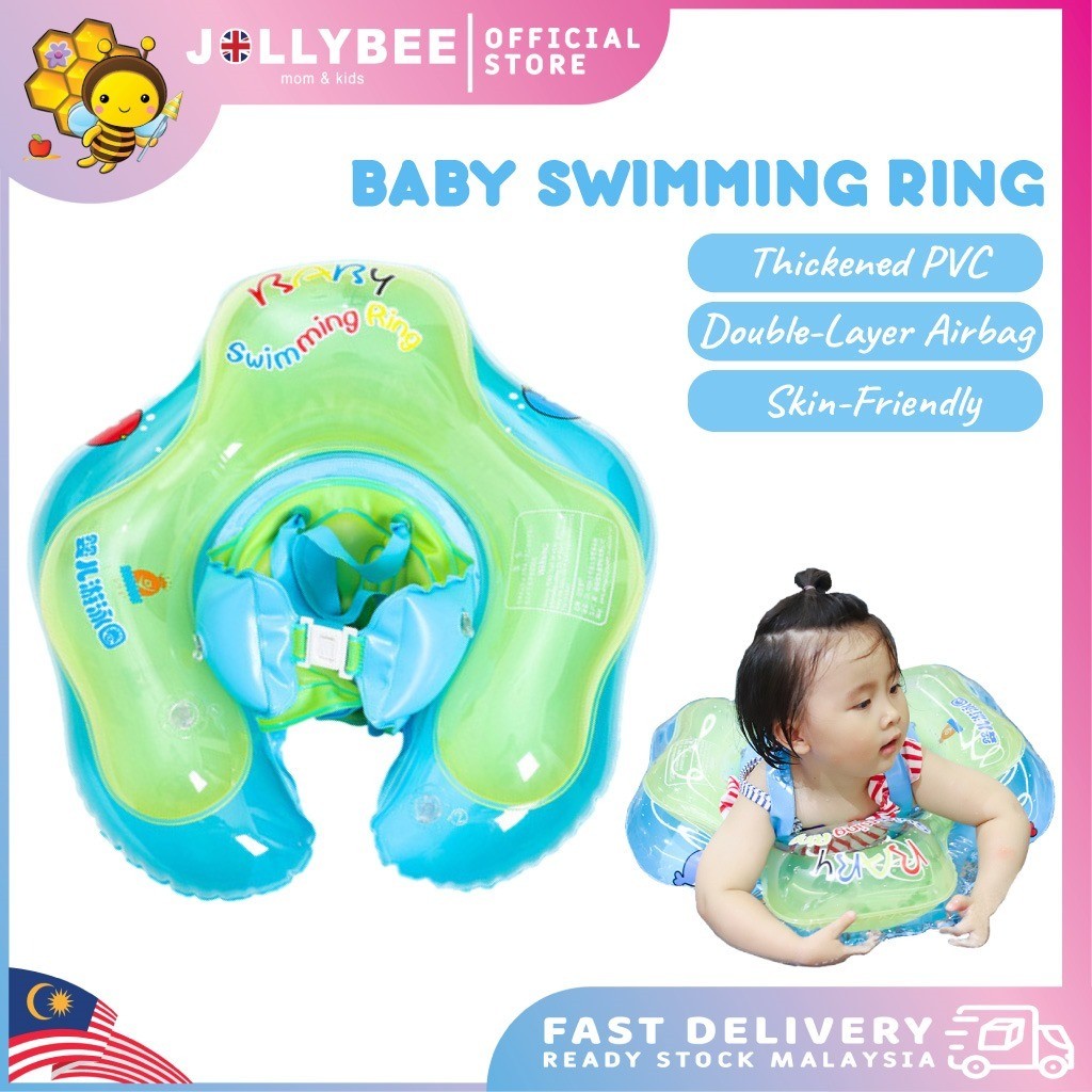 Jollybee Inflatable Baby Swimming Float Infant Double Airbag Floating ...