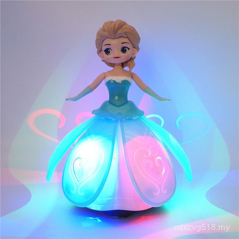 Girl Electric Dancing Robot Rotating Elsa Princess Snow White Sophia ...