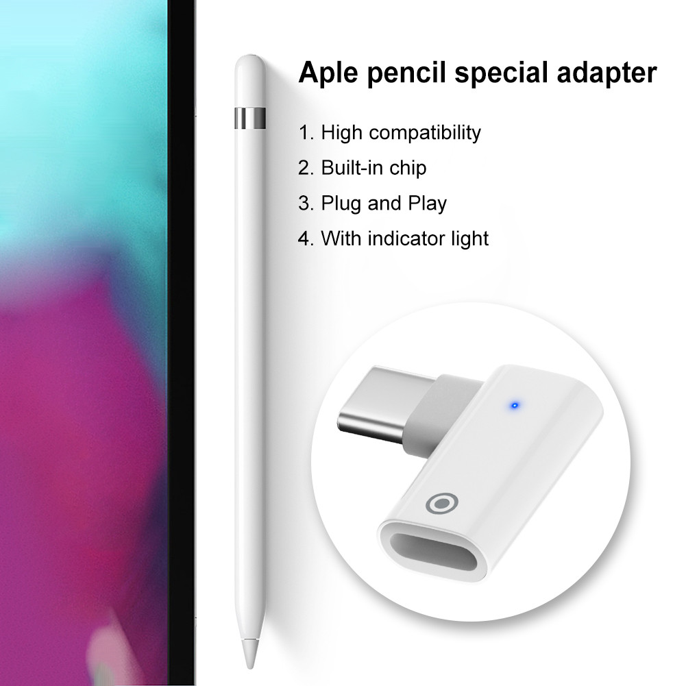 Charging Converter Adapter Plug and Play with Indicator Light for Apple ...