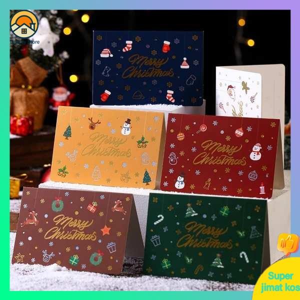 christmas card Kad ucapan Krismas retro kad ucapan Inggeris berkualiti ...