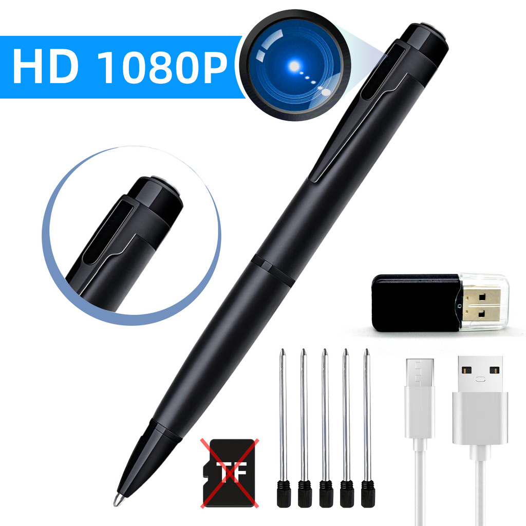 Mini Security Camera Portable Pen HD 1080P with Battery Body Camera ...