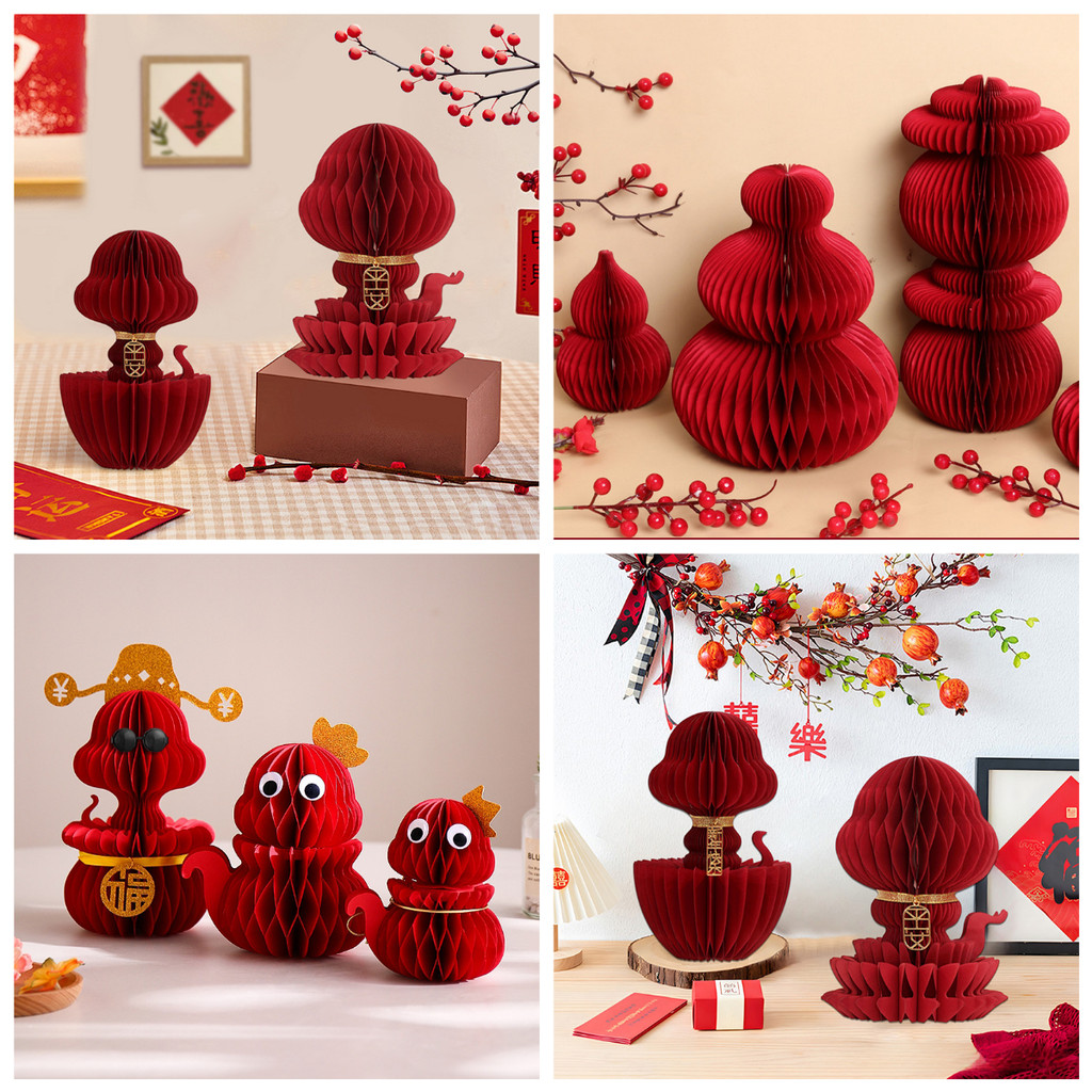 Spring Festival Honeycomb Desktop Decoration Snake-Shaped Paper ...
