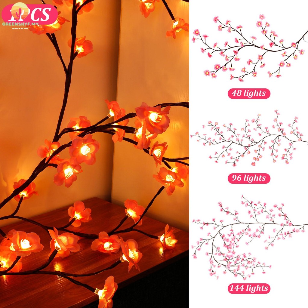LED Wall Branch Light Artificial Tree Branch Lights Flexible Artificial ...