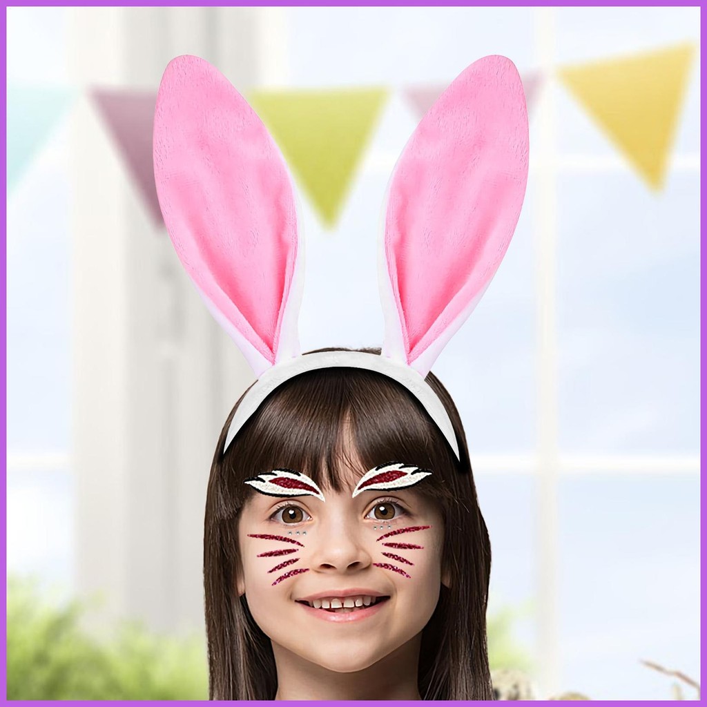 Bunny Costume Kids Cute White Rabbit Accessories Bunny Tail With Face ...