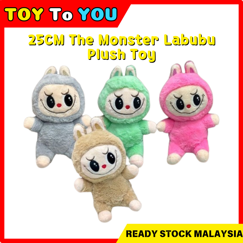 Ready Stock !!! 25CM The Monster Labubu Plush Toy Labubu Doll Set ...