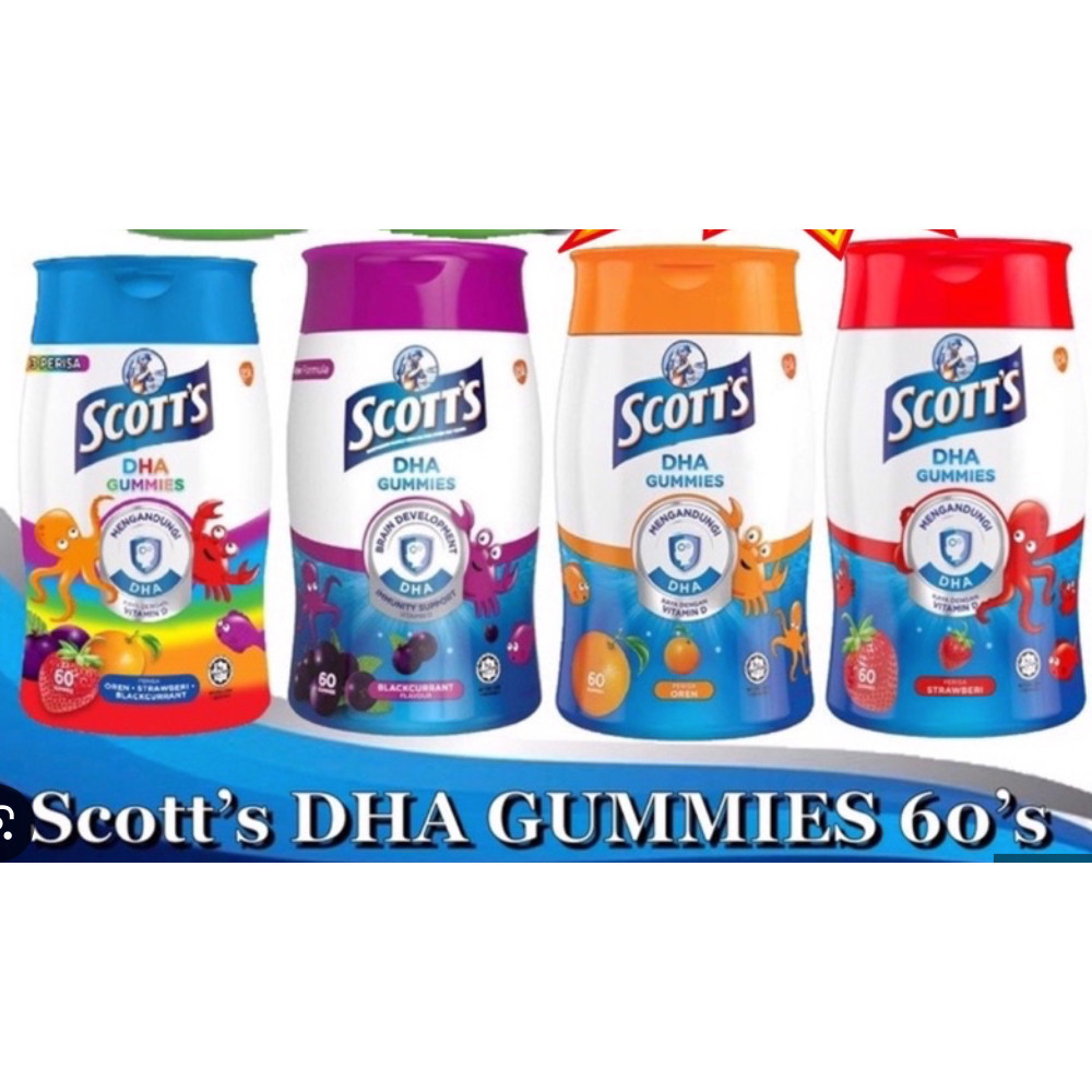 SCOTT'S DHA GUMMIES 60 GUMMIES/BOTTLE | Shopee Malaysia