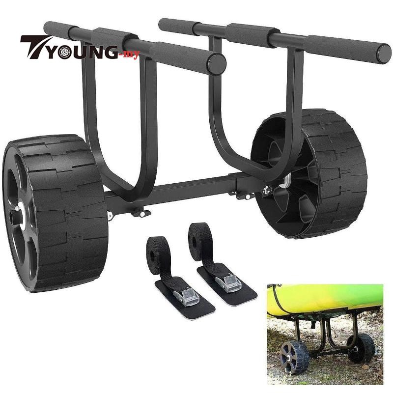 [Available] Kayak Cart Kayak Carrier Universal Solid Tires Heavy Duty ...