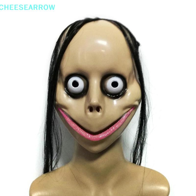 CheeseArrow Halloween Horror With Long Hair Mask Funny Mask V-shaped ...