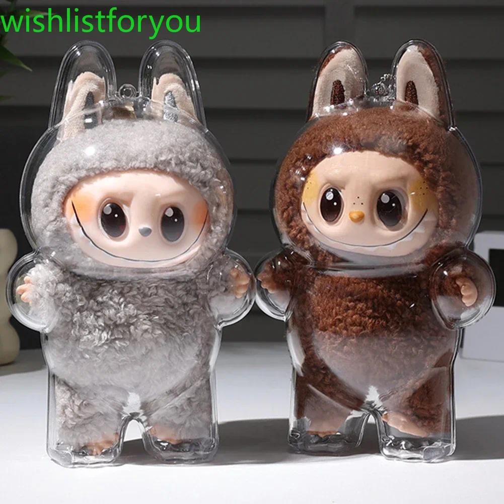 Protective Acrylic Case Shell for Labubu V1 V2 Transparent Plush Dolls ...