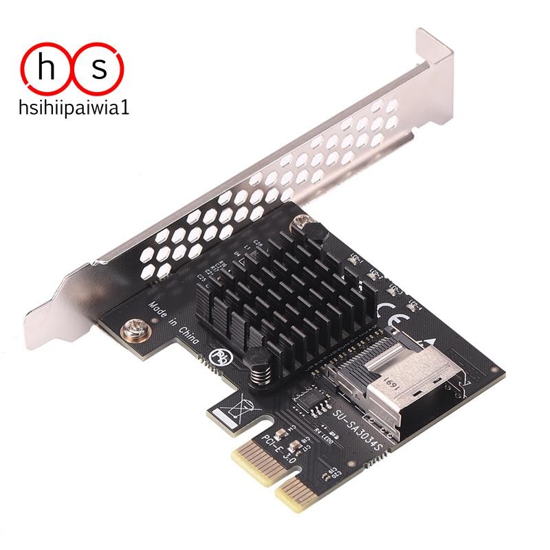 PCI Express SATA Card 4 Port Expansion Card Mini SAS Interface Riser ...