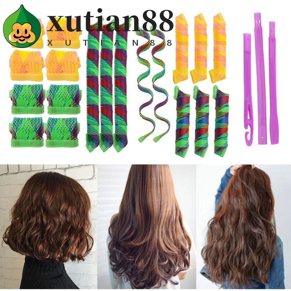 XUTIAN Hair Curlers Kit Heatless Bend for All Hairstyles with Styling ...