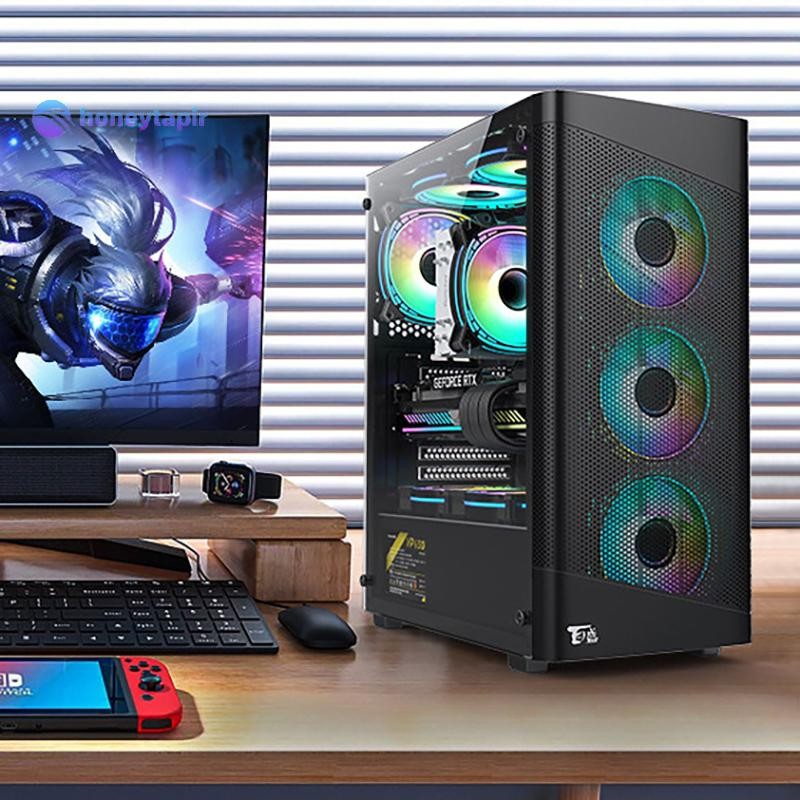 honeytapir Transparent Computer Case Desktop PC Tower For ATX/M-ATX ...