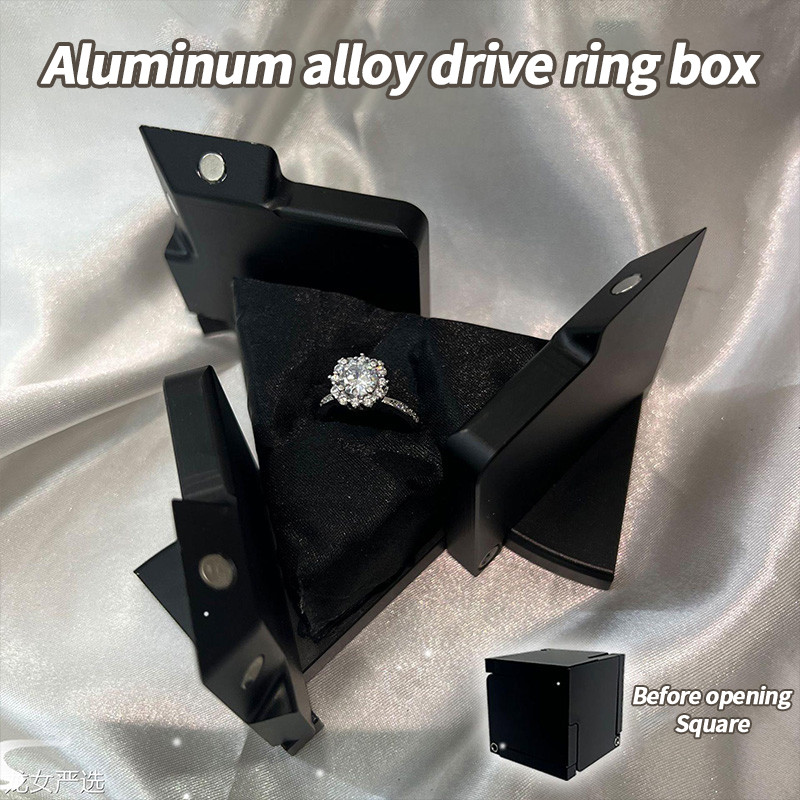 Simple Magic Ring Box Surprise Rotating Mechanical Jewelry Box For ...