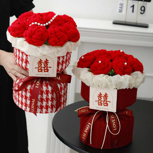 crochet flower bunga crochet crochet bouquet Pertunangan perkahwinan ...
