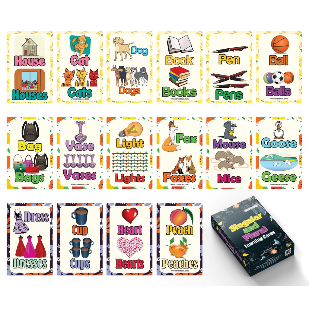 Singular and Plural Learning Cards ( 1 -Deck ) | Shopee Malaysia