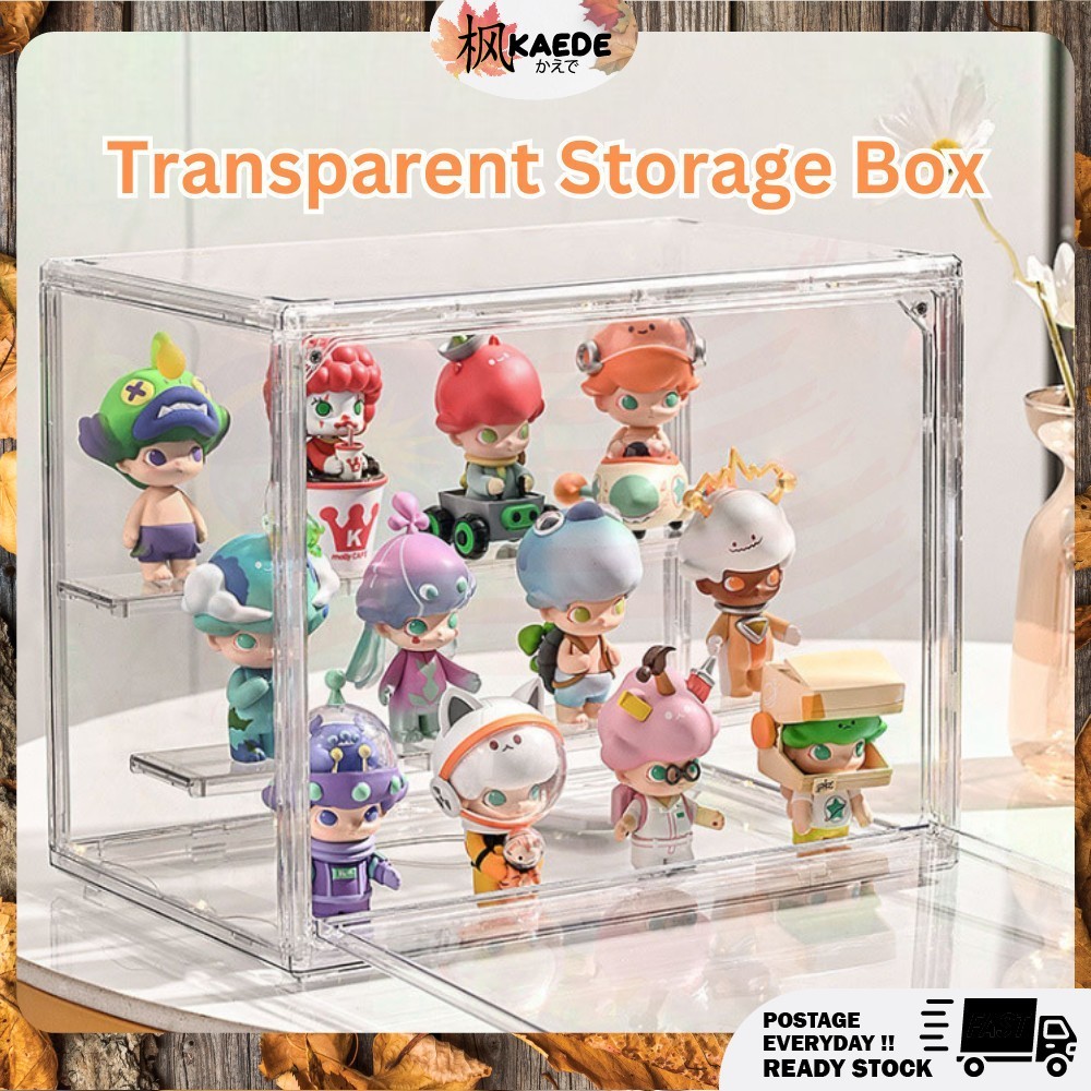 Labubu Transparent Display Box Storage Organizer Blind Box Acrylic Box ...