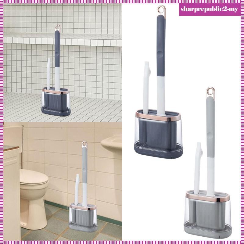 [SharprepublicefMY] Toilet Brush and Holder Toilet Bowl Brush Wall ...