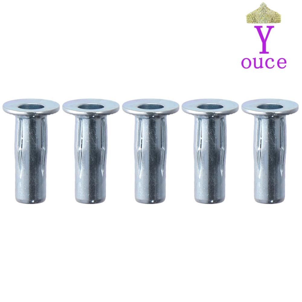 YOUCE 5Pcs Pre-Bulbed Shank, M5 M6 M8 Zinc Plated Multi-Grip Rivet Nuts, High Quality Carbon ...