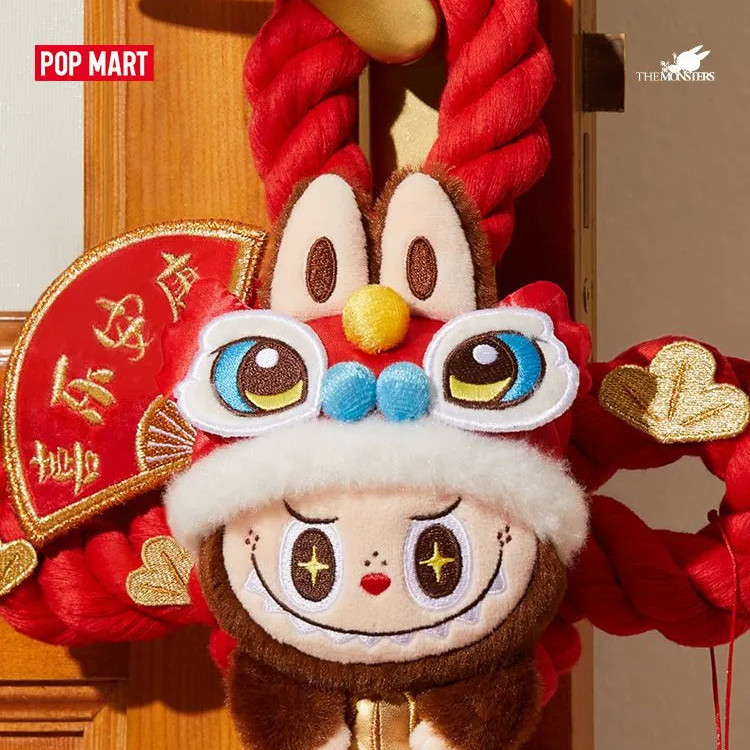 POPMART Golden Snake New Year Series - LABUBU Plush Door Hanging Spring ...