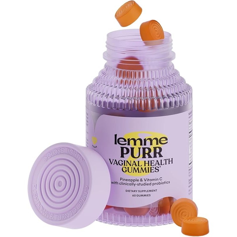Lemme Purr Vaginal Probiotic Gummies for Women - Balanced pH, Healthy ...