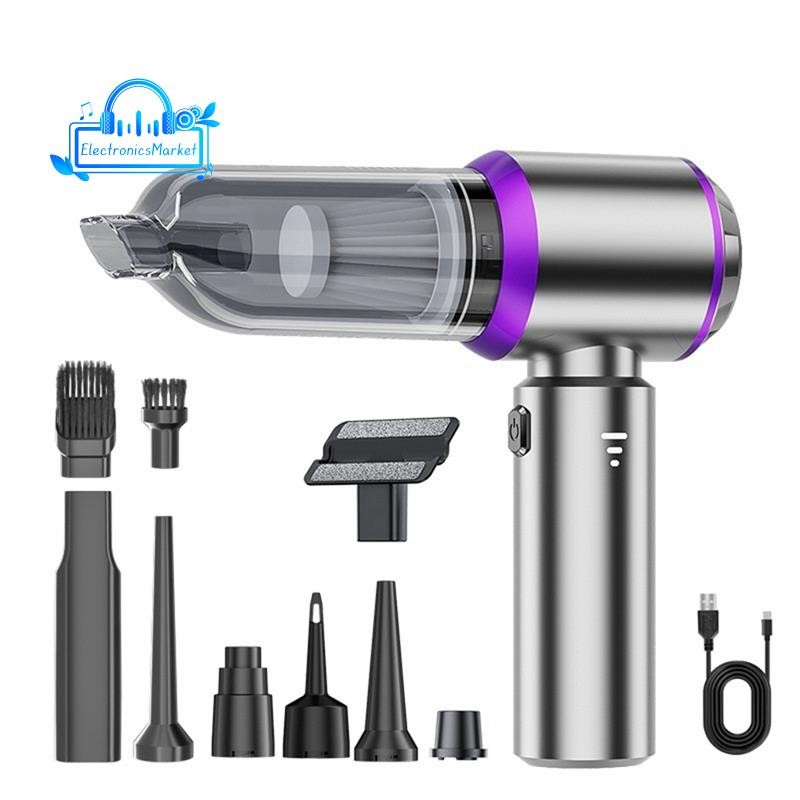 Car Vacuum Portable Cordless Mini Vacuum Cleaner Compressed Air Duster ...