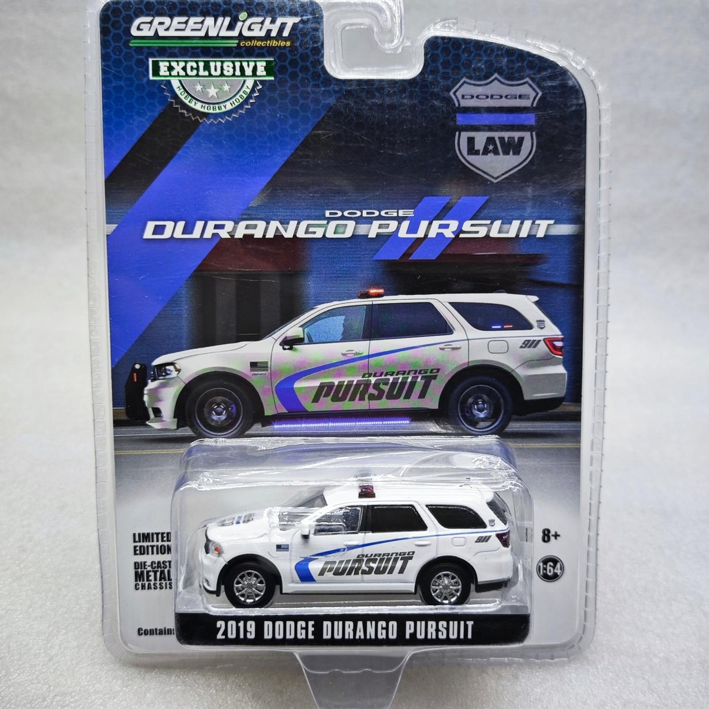 Green Light 1: 64 2019 Dodge Durango Hunting Police SUV-White Card ...