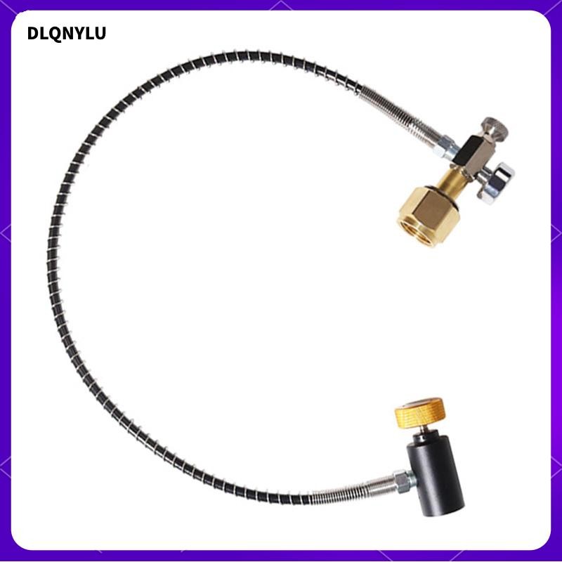 [dlqnylu] CO2 Cylinder Refill Adapter Bottle Connector Accessories 3000PSI Pressure Gauge ...