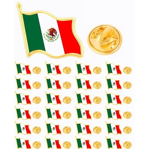 Mexico Flag lapel pin Mexican flag pins for suit Jacket Clothes ...