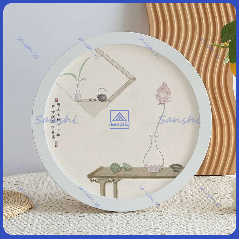 Simple round Photo Frame Wall-Mounted 6-Inch/7-Inch/8-Inch Picture ...