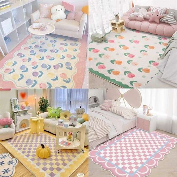 carpet ruang tamu tatami carpet carpet aesthetic Kasmir tiruan, gadis ...
