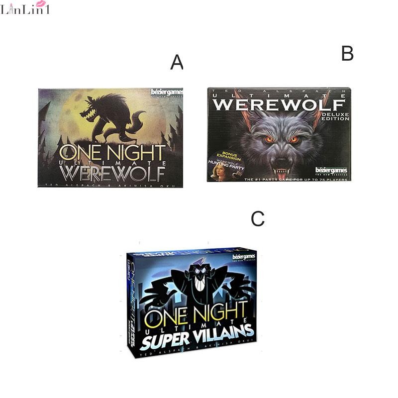 One Night Ultimate Werewolf Deluxe Edition Super Villains Board Game ...