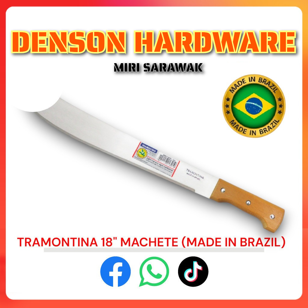 TRAMONTINA 18" (450mm) Machete Knife Agricultural Tool / Alatan ...