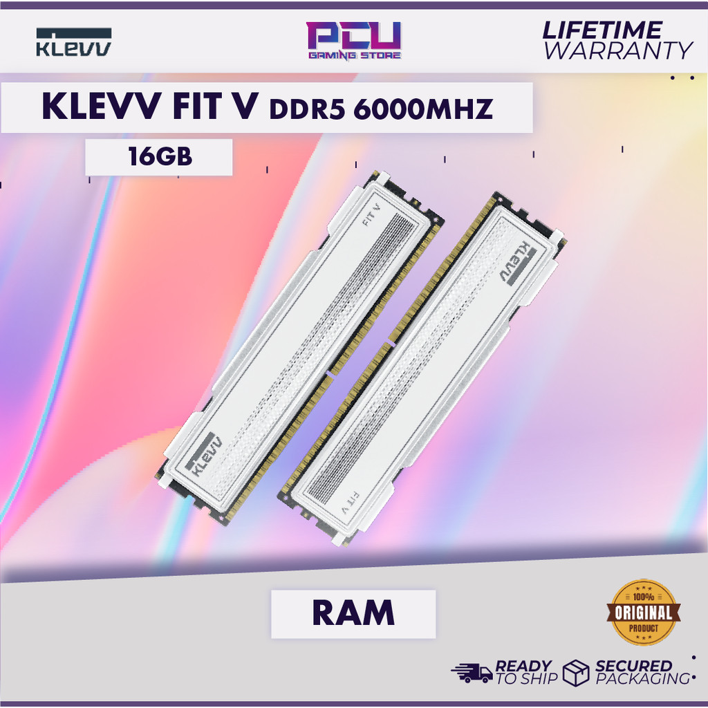 KLEVV FIT V 6000MHZ DDR5 GAMING MEMORY RAM - 16GB | Shopee Malaysia