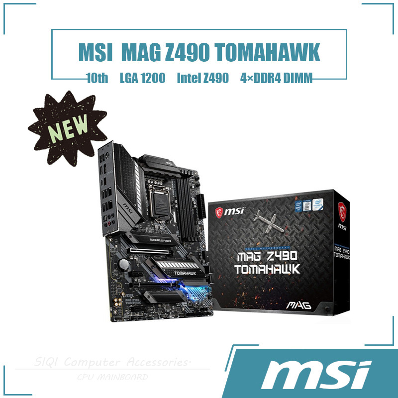 [NEW] MSI MAG Z490 TOMAHAWK Motherboard 4×DDR4 DIMM 128GB Intel Z490 ...