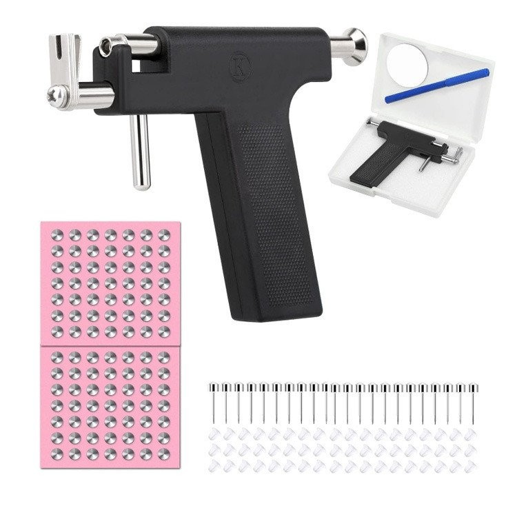 Black Ear Piercing Device Ear Piercing Gun Cross-Border Wholesale Ear ...